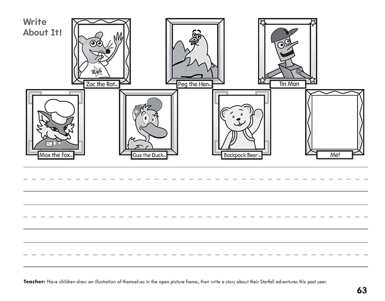 Book 2: Reading & Writing - Starfall | Parent-Teacher Center