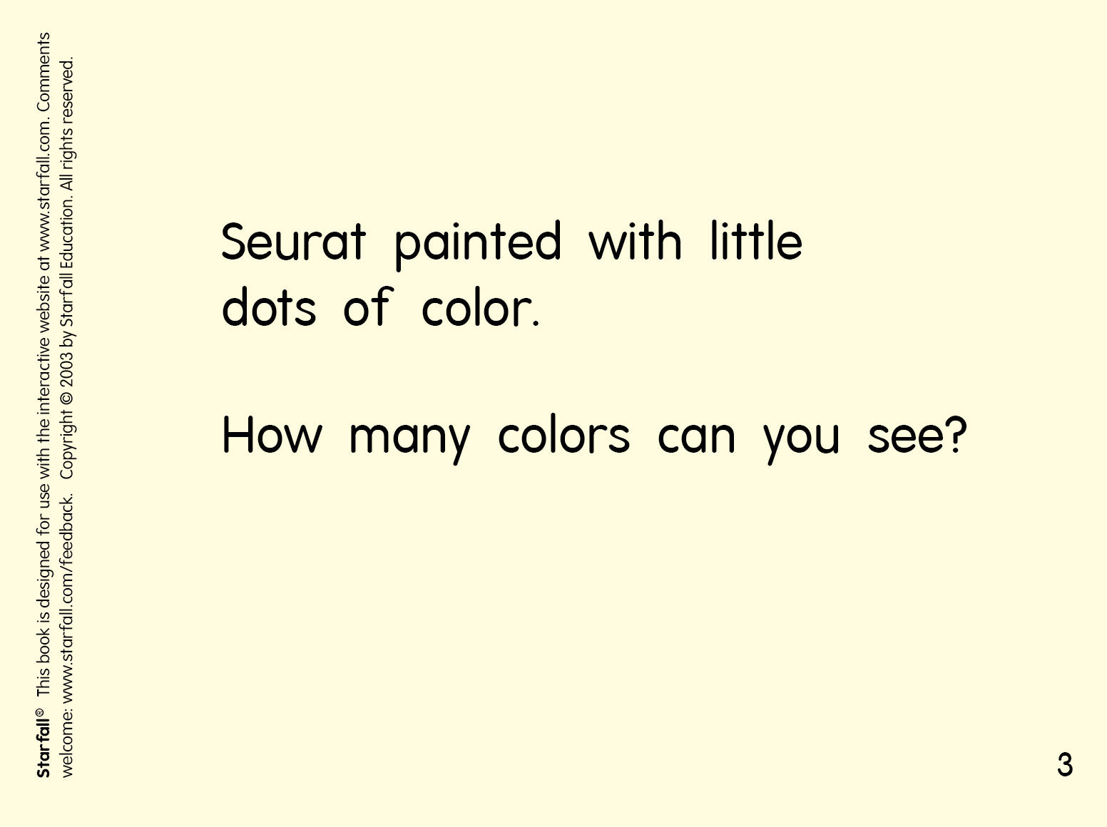 Art Books - Starfall | Parent-Teacher Center