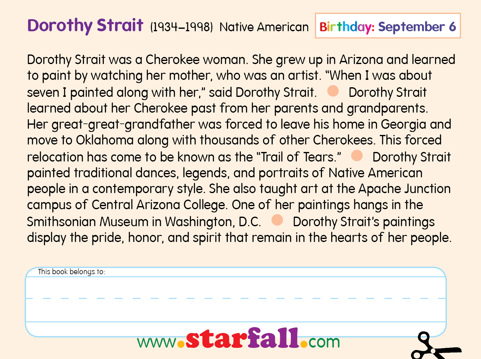 Art Books - Starfall | Parent-Teacher Center