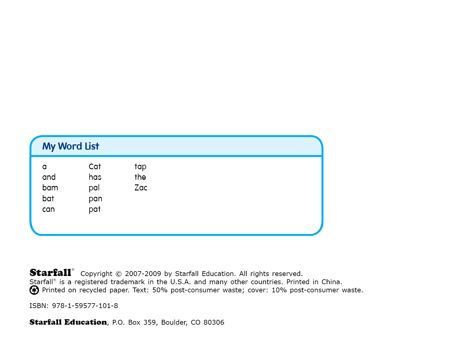 Decodable Books - Starfall | Parent-Teacher Center