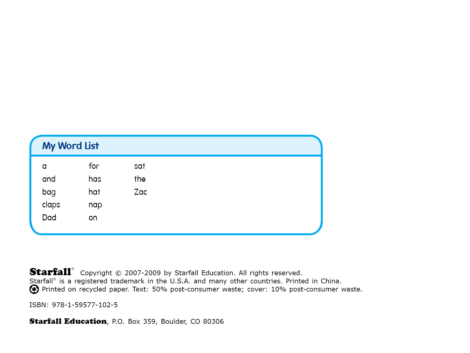 Decodable Books - Starfall | Parent-Teacher Center