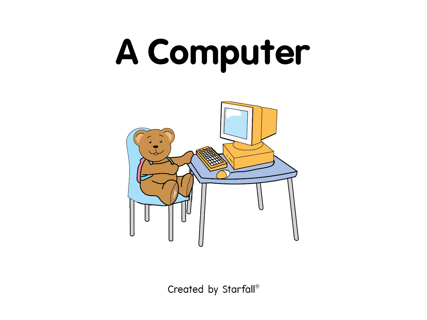 Backpack Bear's Books (Pre-decodable) - Starfall | Parent-Teacher Center