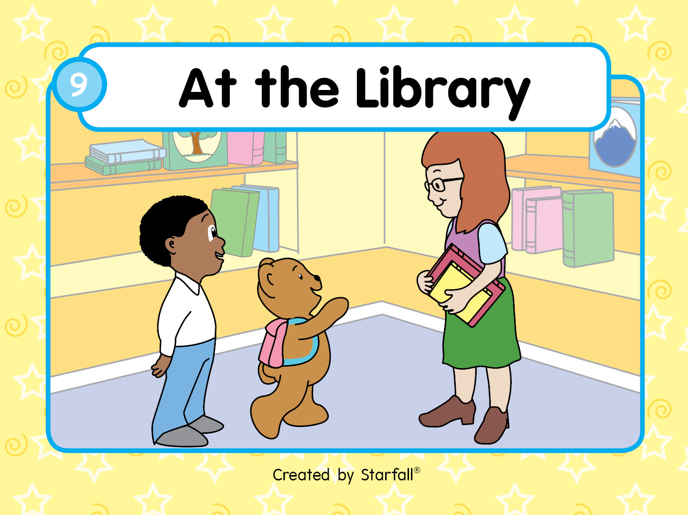 Backpack Bear's Books (Pre-decodable) - Starfall | Parent-Teacher Center