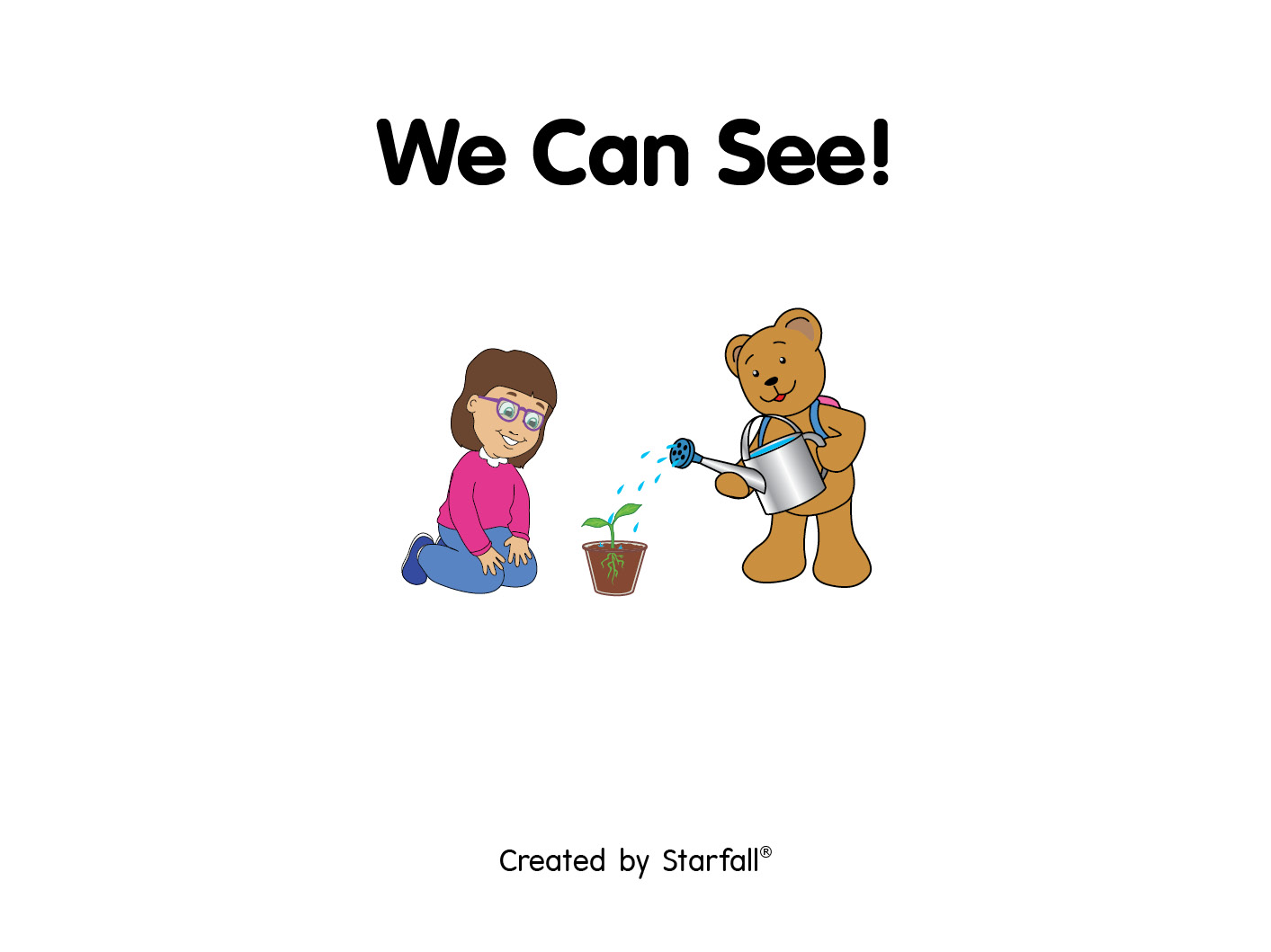 Backpack Bear's Books (Pre-decodable) - Starfall | Parent-Teacher Center