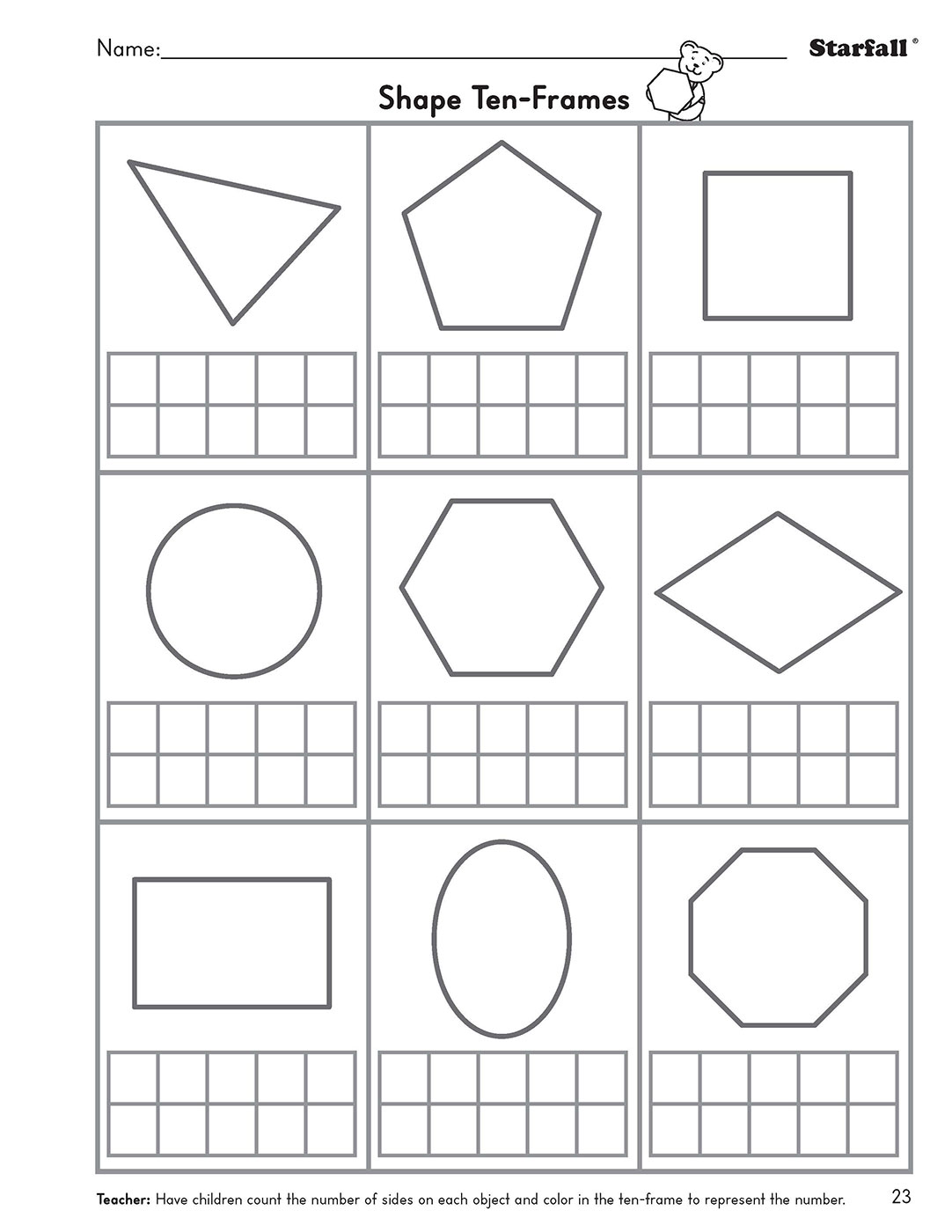 Math Workbook 1 - Starfall | Parent-Teacher Center