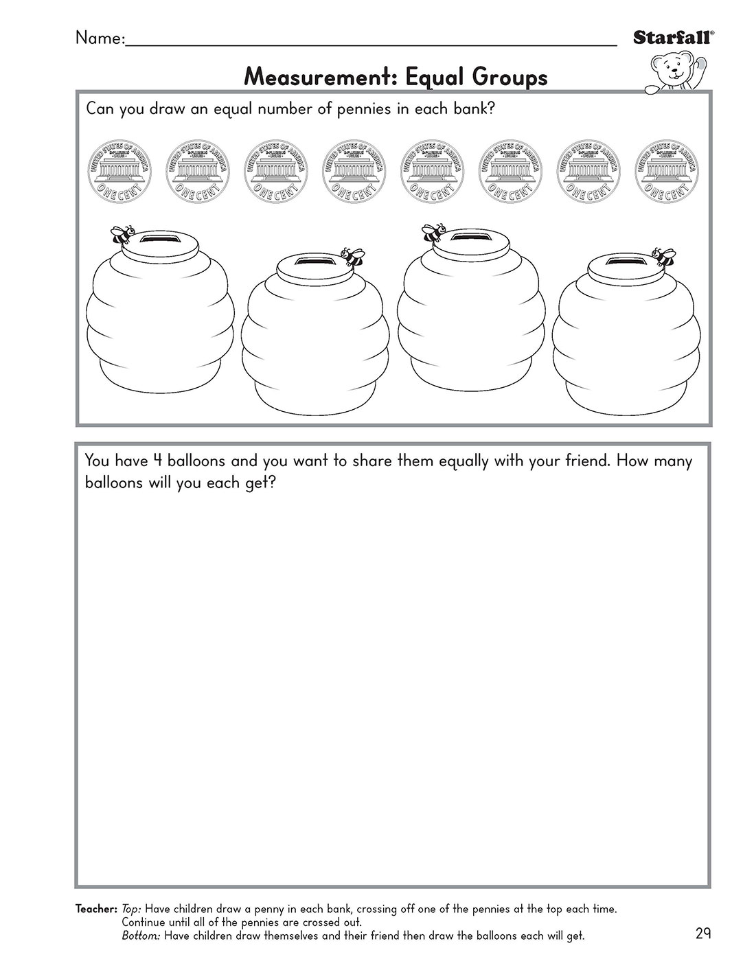 Math Workbook 2 - Starfall | Parent-Teacher Center