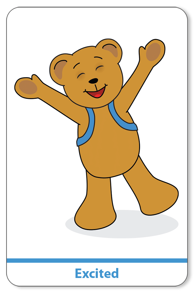 Backpack Bear's Emotions Poster - Starfall | Parent-Teacher Center