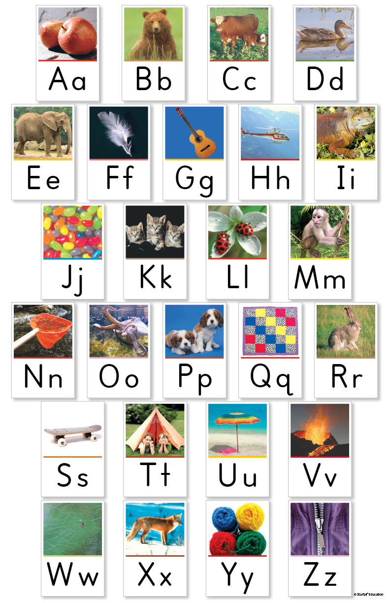 ABC Poster & Cards - Starfall | Parent-Teacher Center